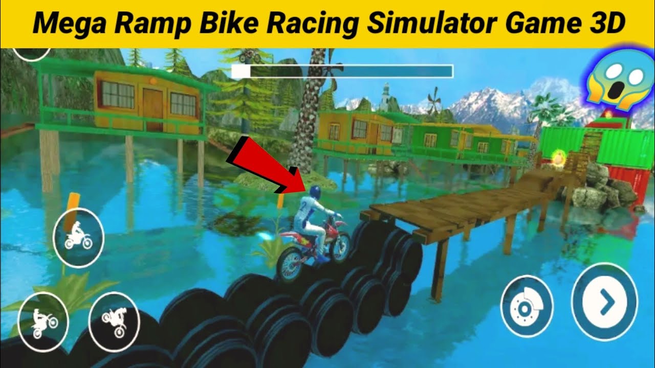 Mega Ramp Bike Racing Simulator 3D Offline Game Bike Stunt Game Android ...