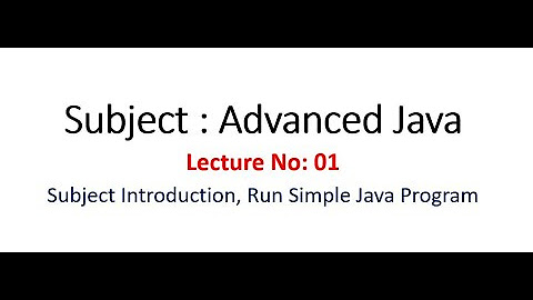 Advanced Java | AJP 22517 - YouTube
