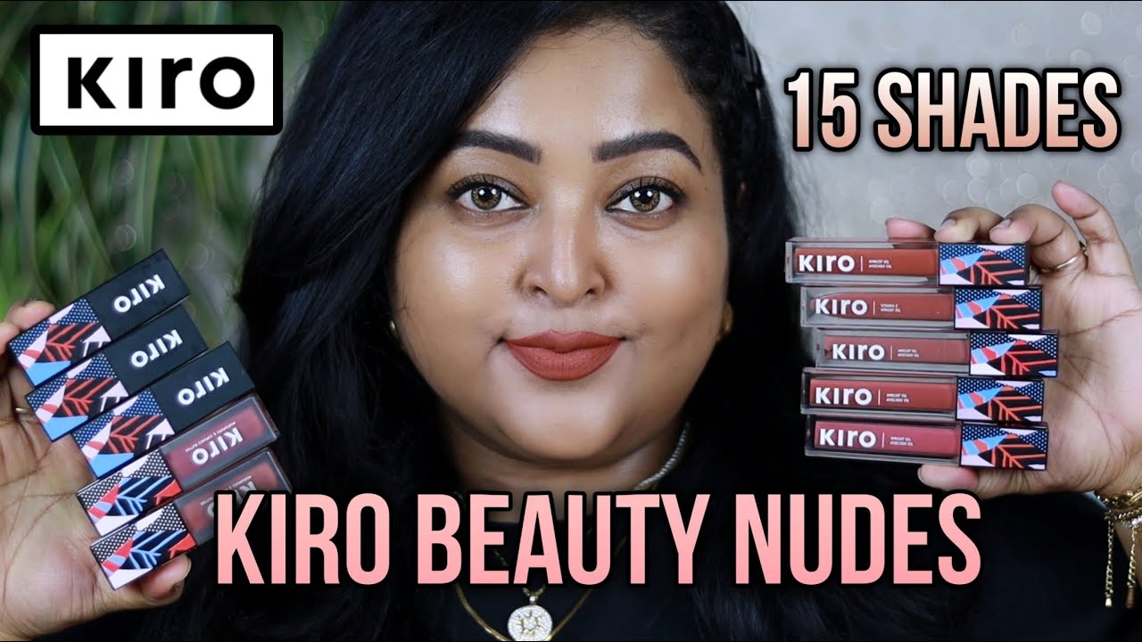 NUDE LIPSTICKS from KIRO BEAUTY|| 15 SHADES|| REVIEW & SWATCHES|| Nude ...