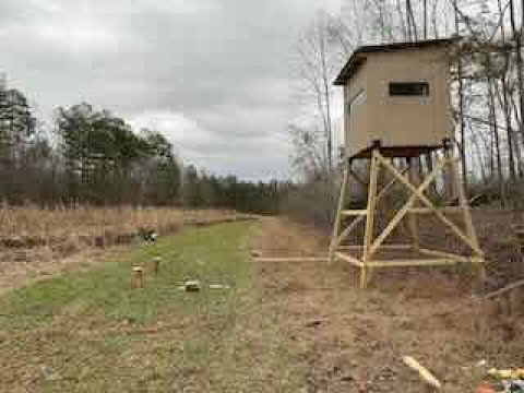 Building a 6ft X 6ft deer shooting house - YouTube