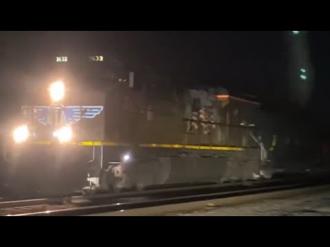 UP 7632 Leads M346 through Terre Haute, IN - YouTube