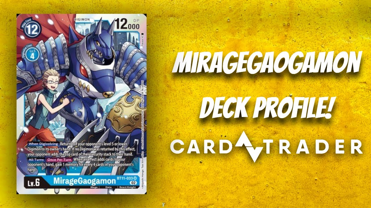 Digimon Card Game! Miragegaogamon Competitivo Deck Profile! - YouTube