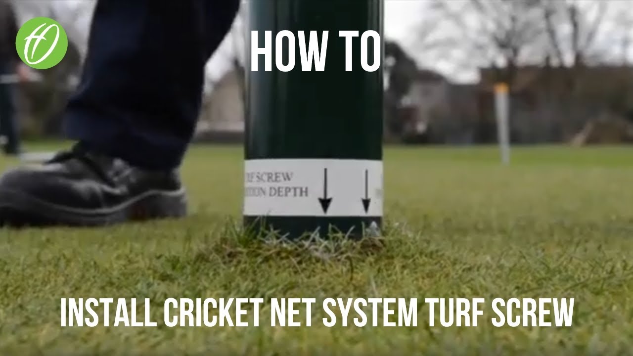 How To Install Cricket Net System Turf Screw | Harrod Sport - YouTube