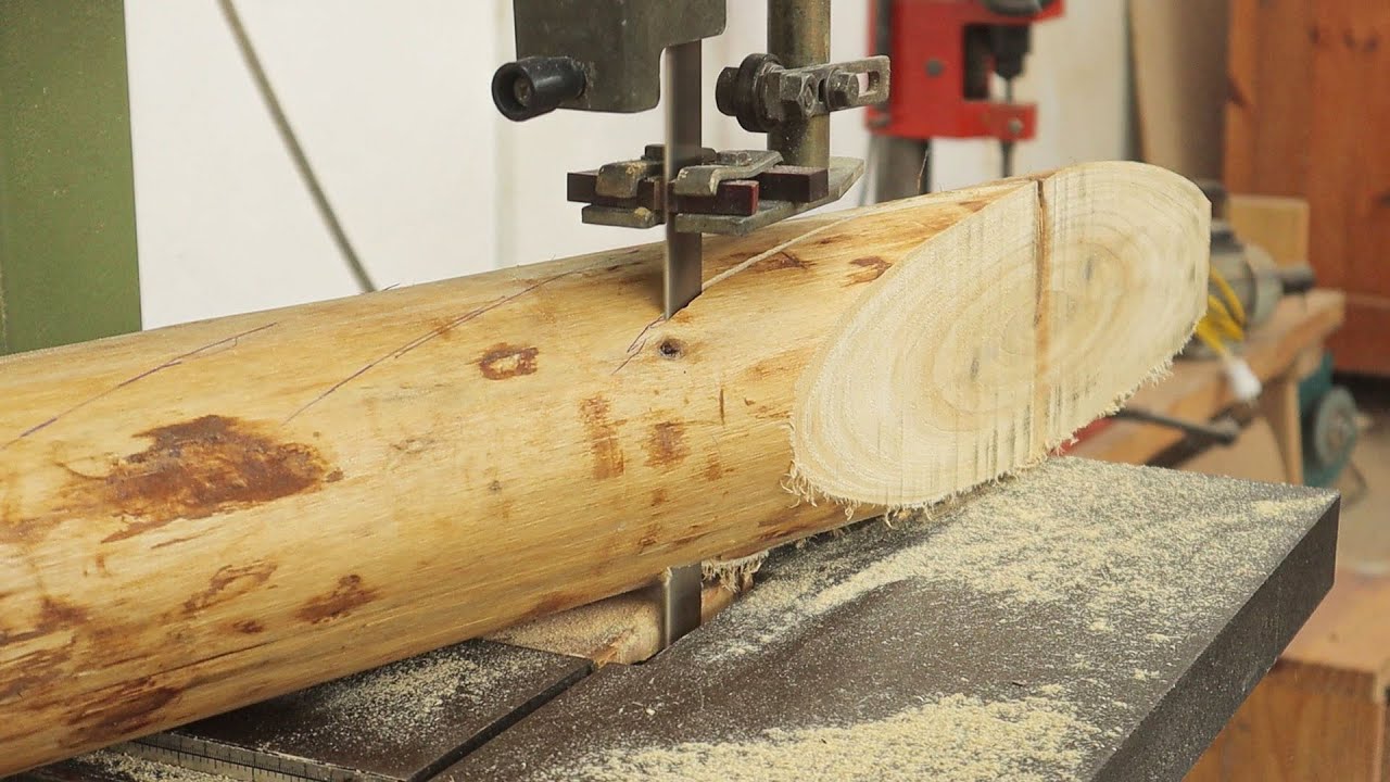 Attractive Woodworking With Natural Textured Wood Slices // Unique ...