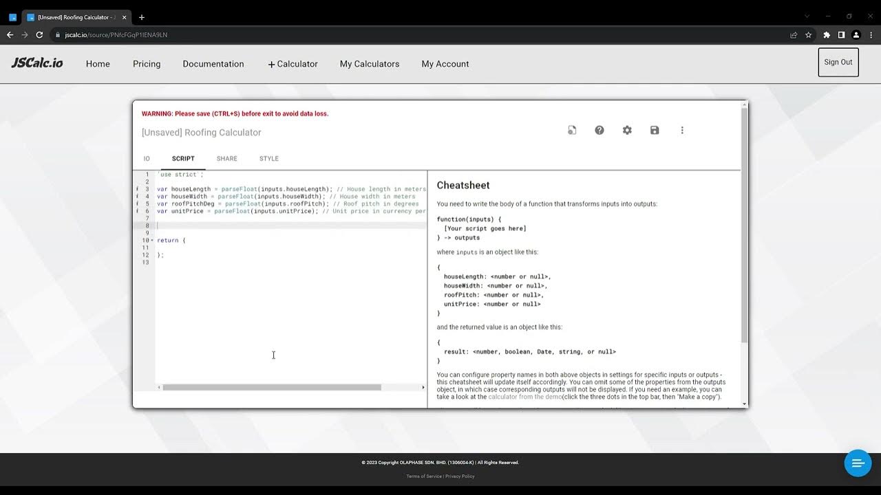 JSCalc Roofing Calculator Demo - How To Create Custom Roofing ...
