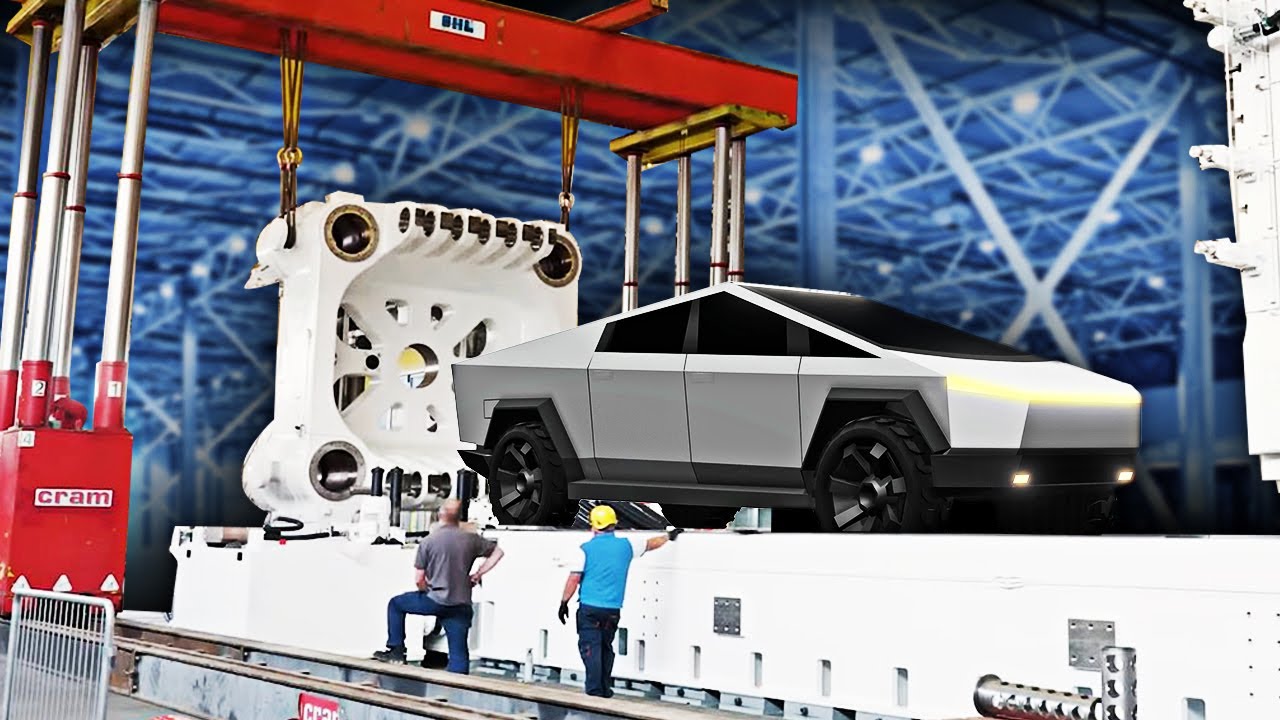 Tesla Announces The New Cybertruck Giga Press Youtube