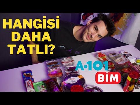 A101 & BİM'DEKİ BÜTÜN TATLILARI YEDİM.