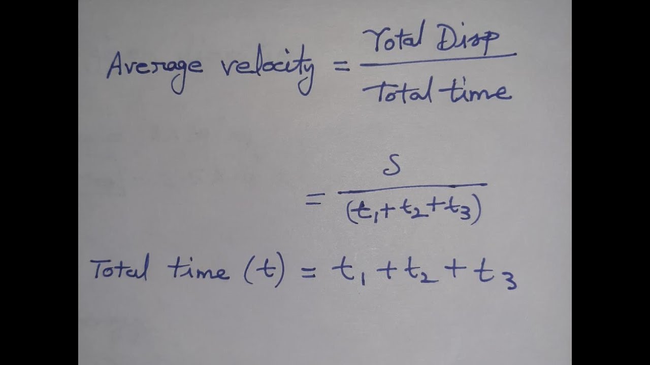 average velocity - YouTube