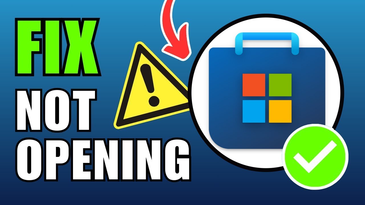 How To FIX Microsoft Store Not Opening On Windows 10 Or 11 - New Method ...