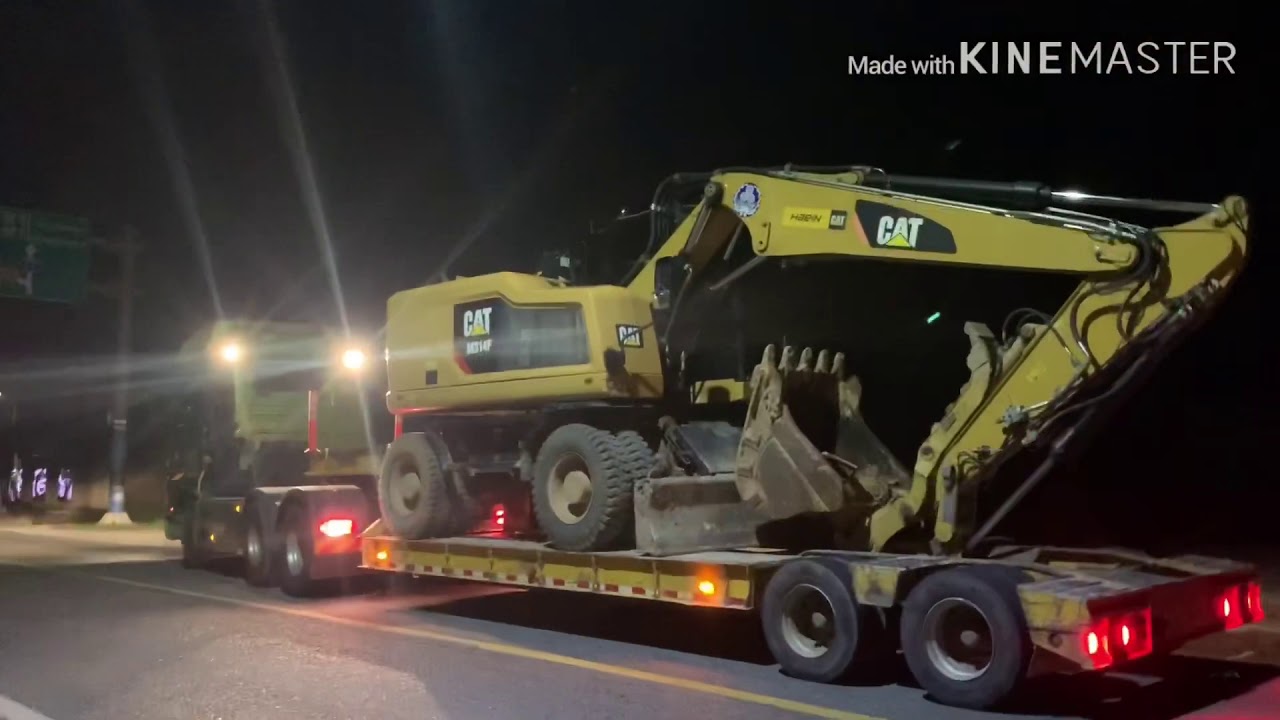 CAT M314F 굴착기 - YouTube