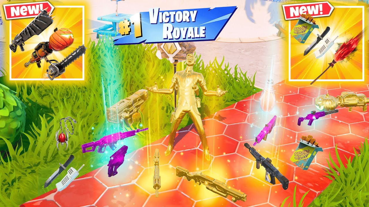 ALL MYTHIC AND EXOTIC GUNS IN FORTNITE (NEW! Fortnite Chapter 6 Season ...
