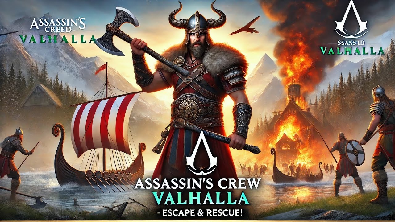 AC Valhalla Ep. 1 - Escape, Crew Rescue & Boss Fight! - YouTube