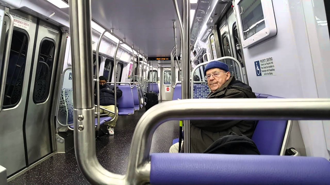 Riding D.C. Metro 7000 Series Red Line Train From Grosvenor To White ...