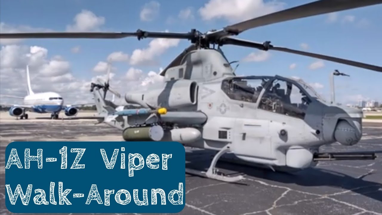 Bell AH-1Z VIPER Helicopter walk-around - YouTube
