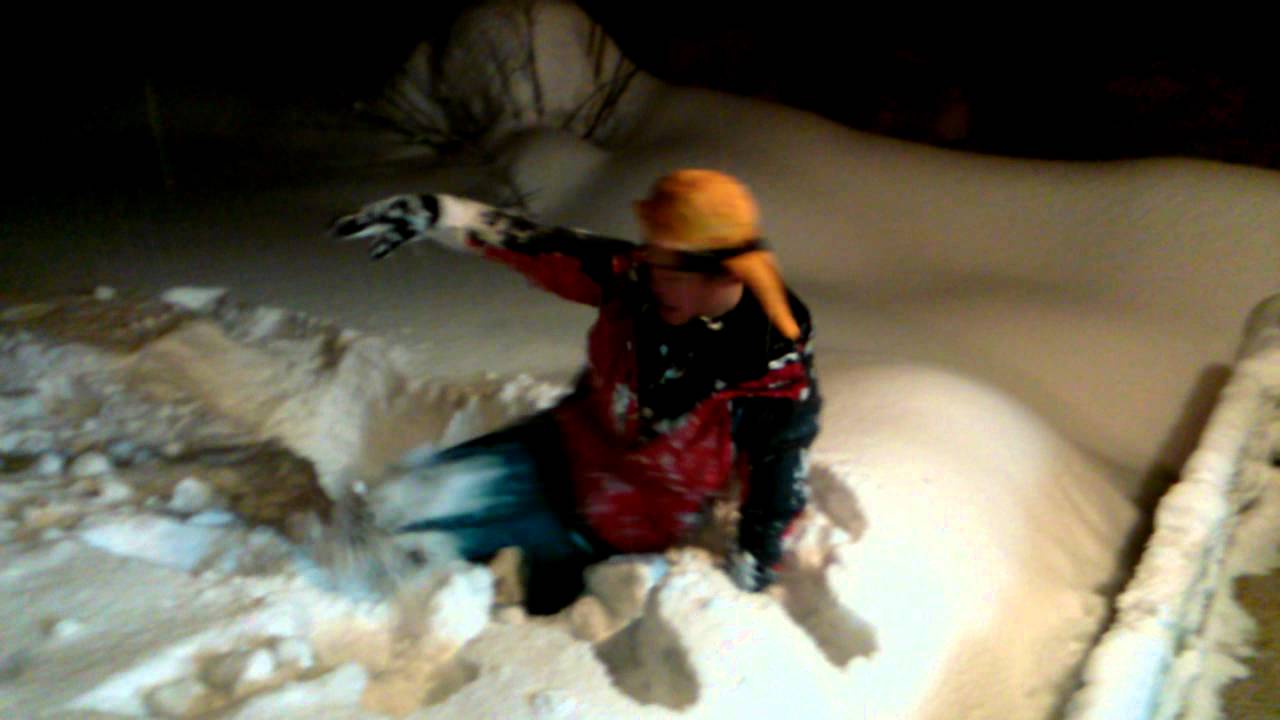 Jump into Deep Snow - YouTube