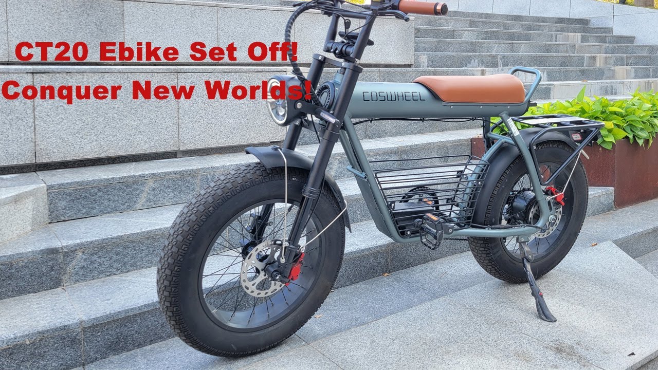 COSWHEEL Family CT20 Ebike Details and Ride Display - YouTube