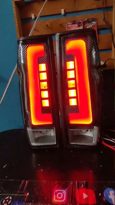 calaveras LED para Nissan d21 d22 nacional - YouTube