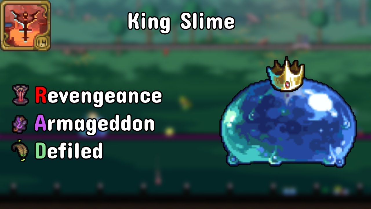 Terraria Calamity Mod - RAD Mode King Slime - YouTube