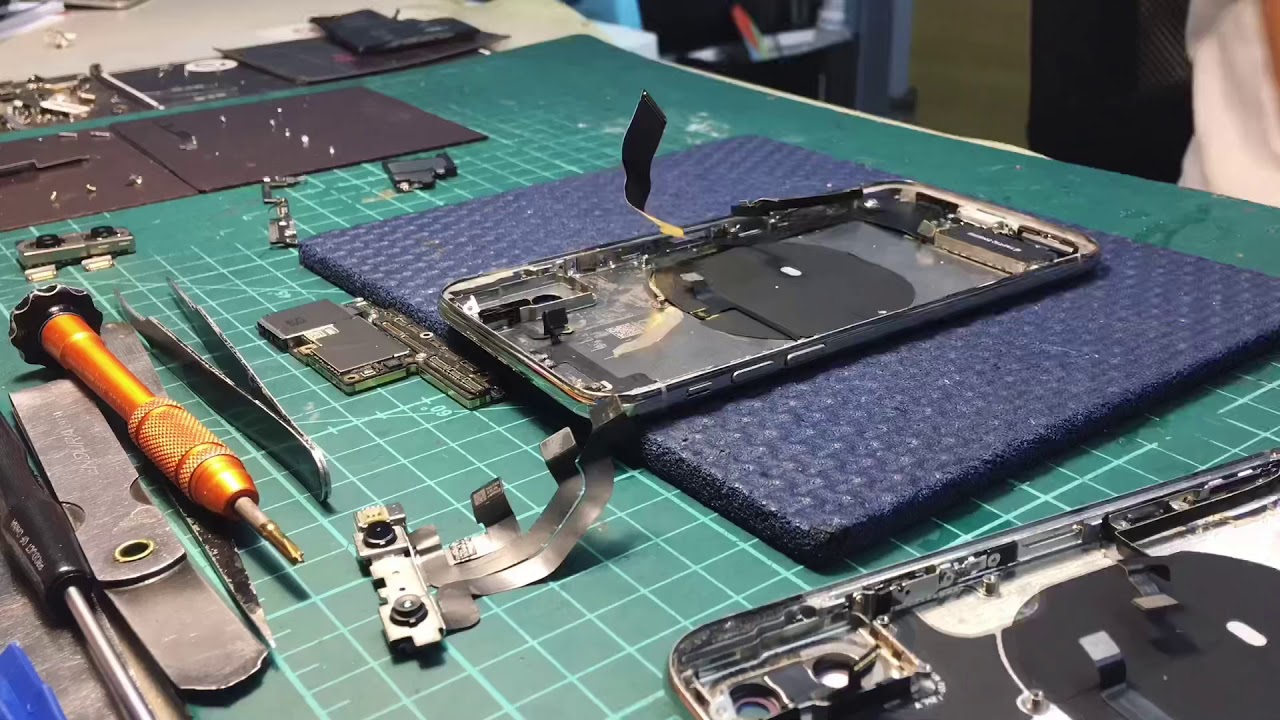 iPhone X case repair 後殼更換 - YouTube