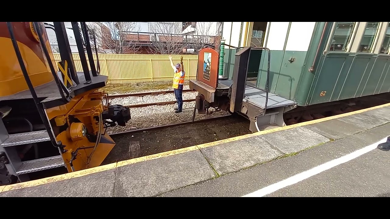 #844 Hooks Up to the Cockle Train at Victor Harbor - YouTube