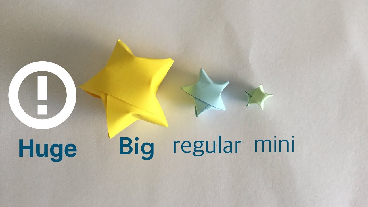 How To Make Big Origami Stars
