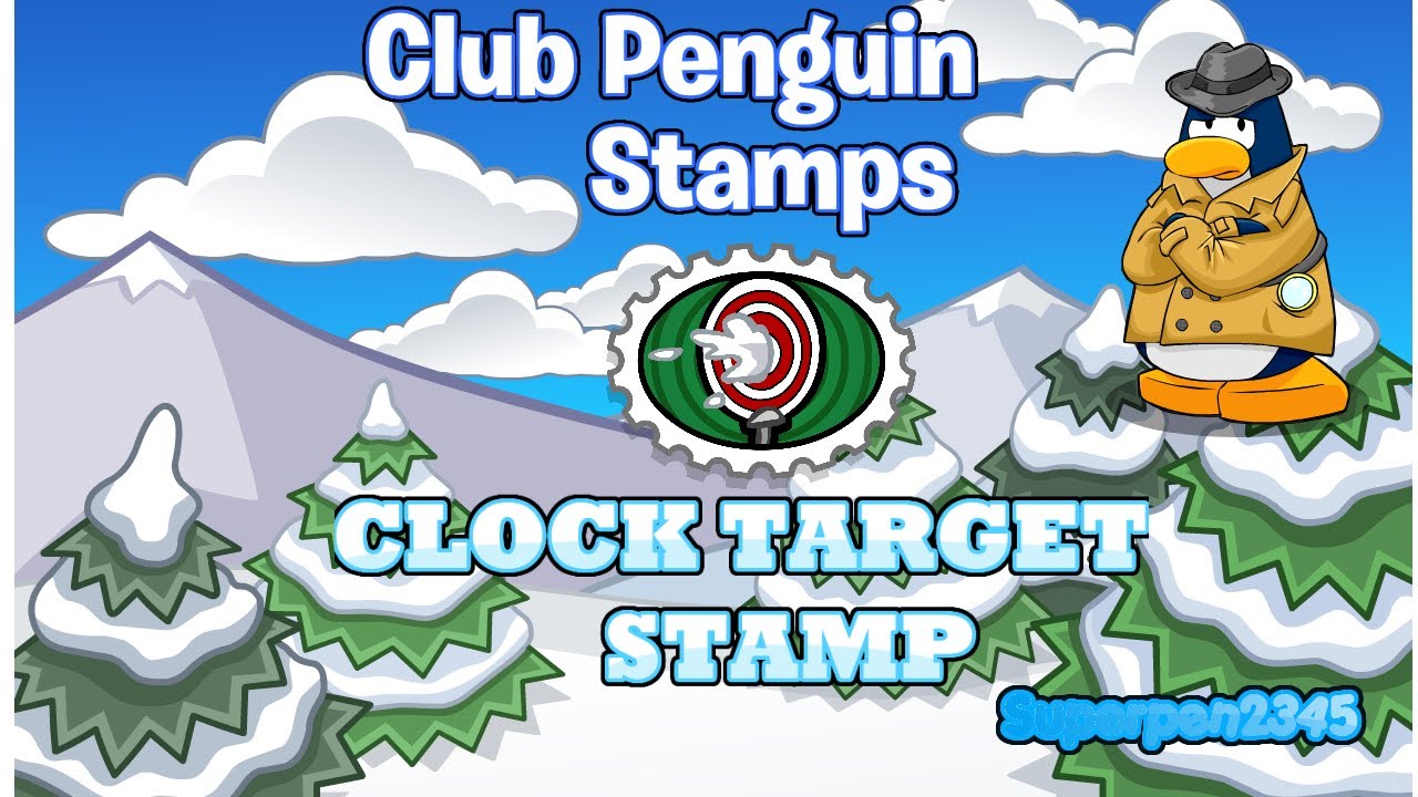 Club Penguin: Clock Target Stamp - YouTube