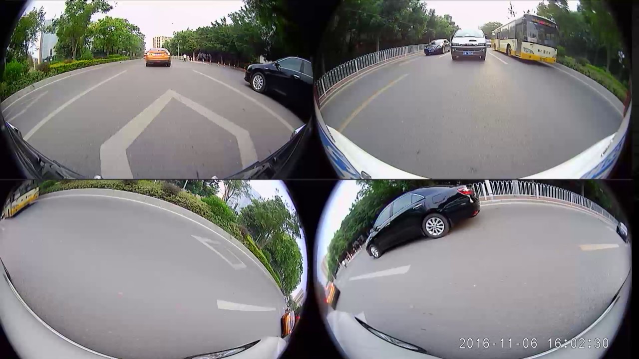 1080P 360degree car camera system with 3D vision - YouTube