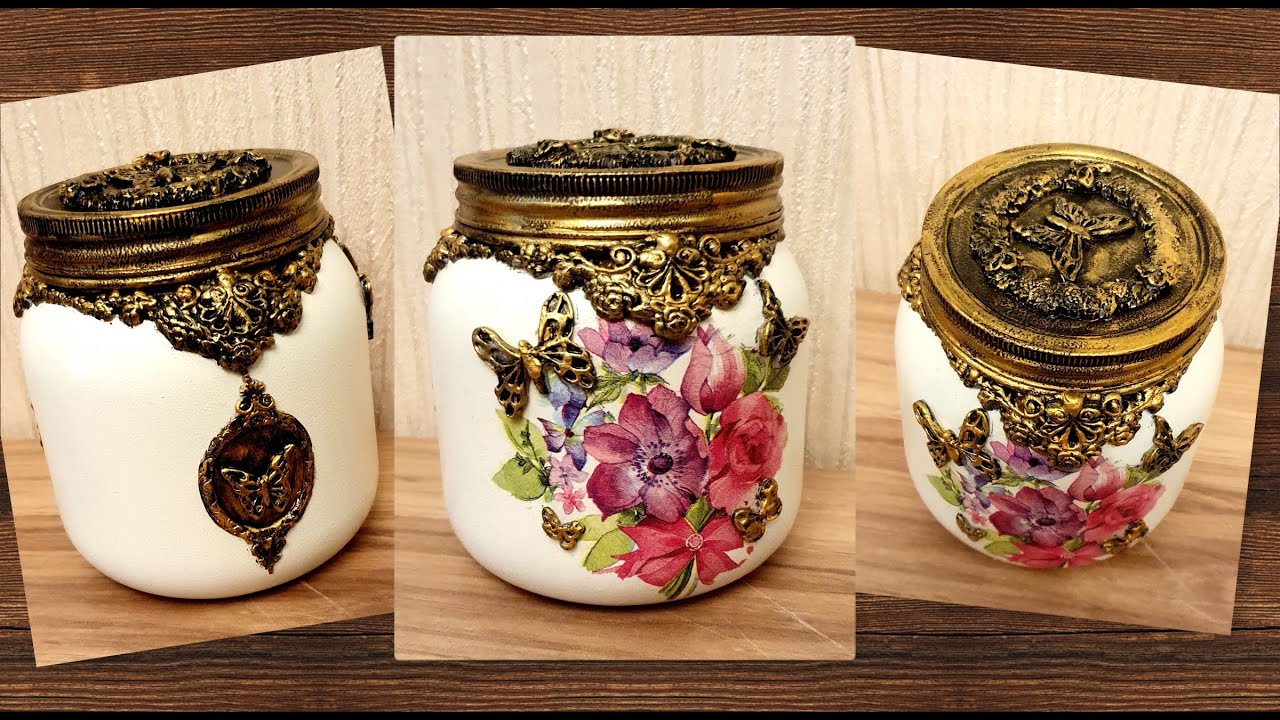 Diyvery Beautiful Glass Jar Decor Kitchen Decoration Idea Youtube