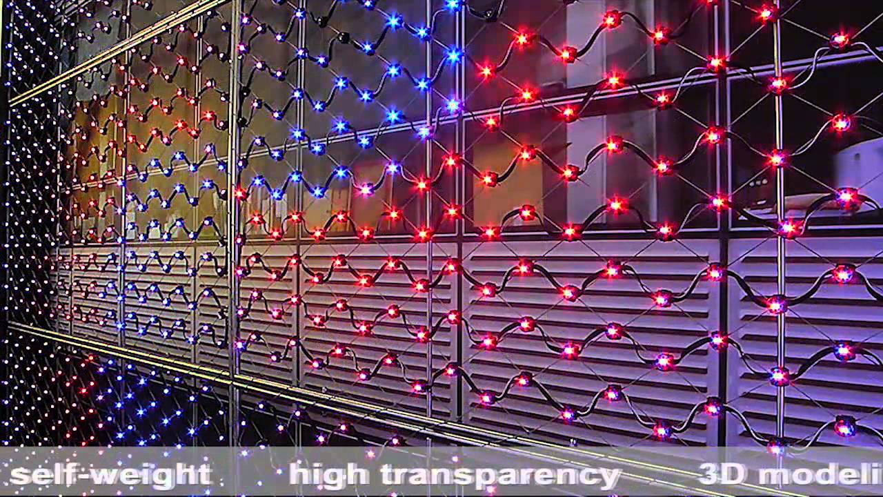 X Led Mesh - Led Cephe - YouTube
