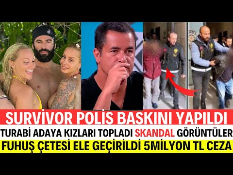 Survivor'a Polis Baskını Yapıldı Turabi Acun Yaka paça Gözaltına Alındı. Survivor 5.Bölüm Tanıtım.
