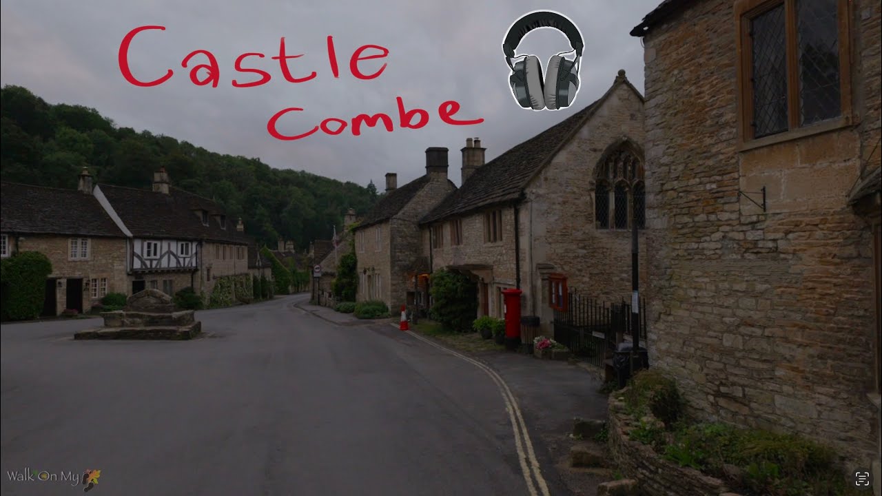 Cotswolds Morning Walk Castle Combe 4k Ambient Binaural Audio, ASMR ...