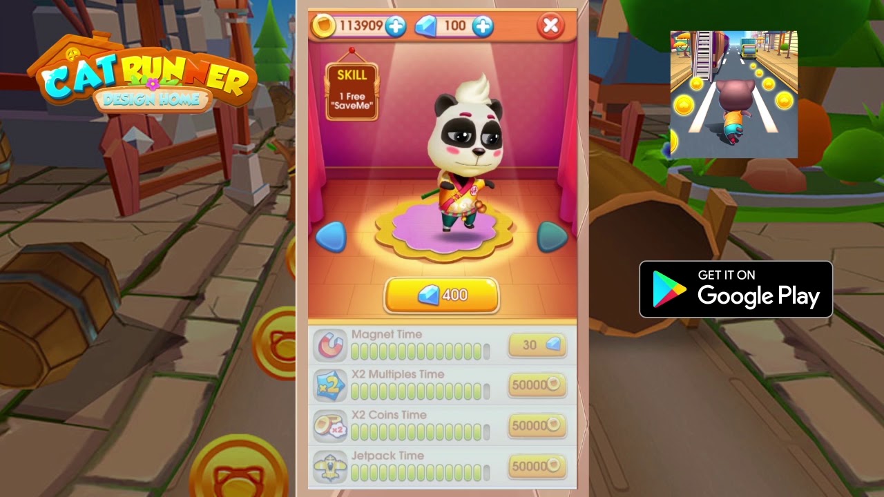 Cat Runner: Decorate Home - YouTube