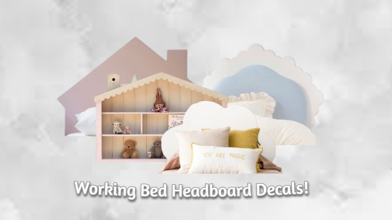 Working Bed Headboard decals/codes pt.26 (WITH AND WITHOUT PILLOWS ...
