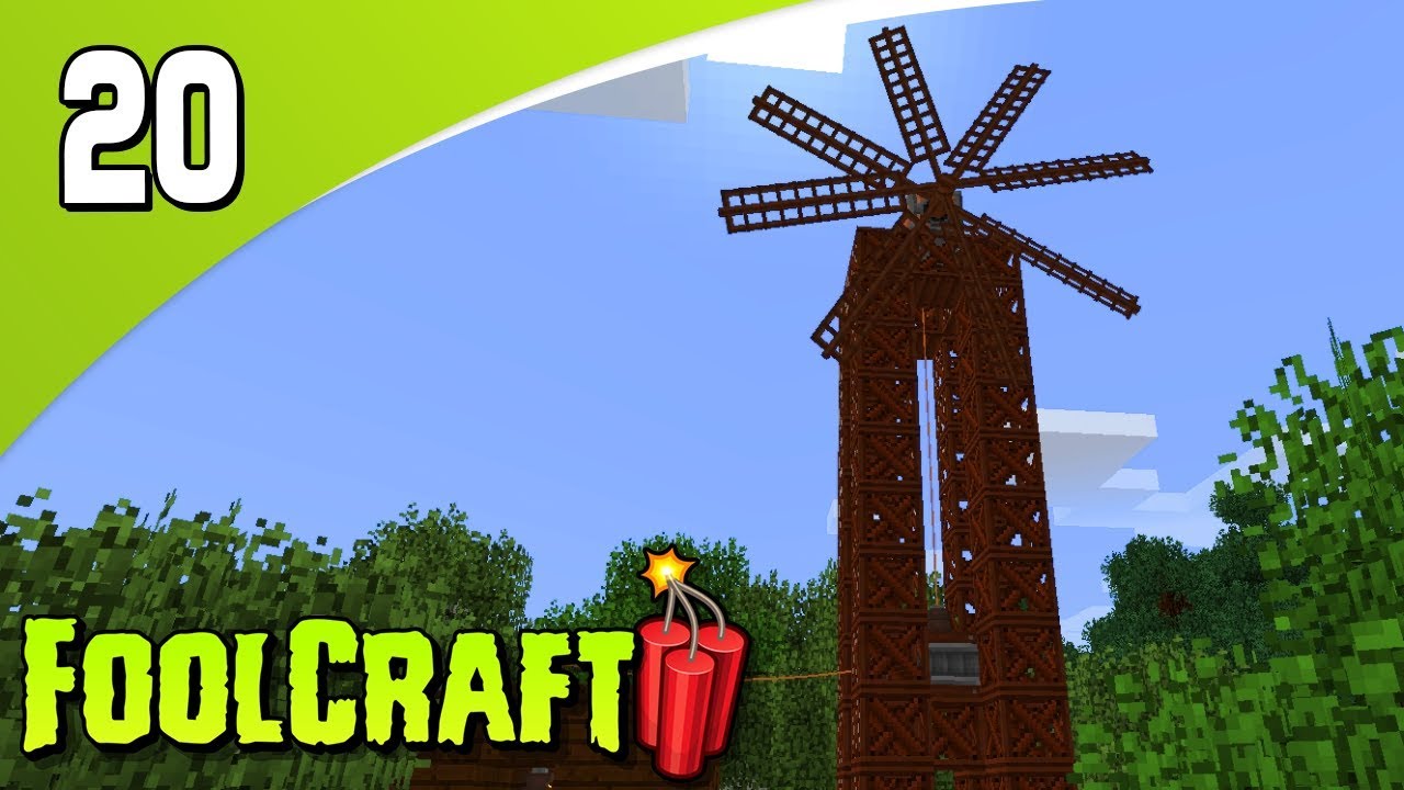 WINDMOLEN PARK BOUWEN! (Minecraft Foolcraft #20) - YouTube