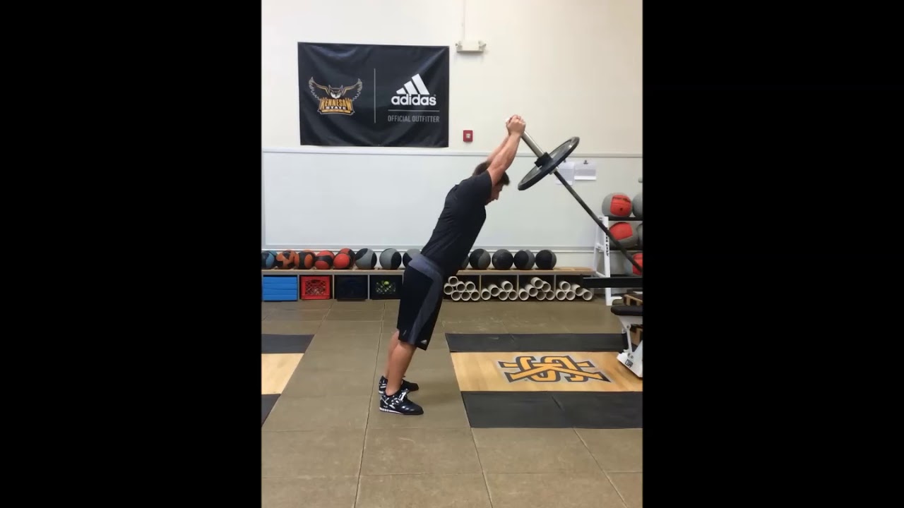 Landmine (LM) Push Press - YouTube