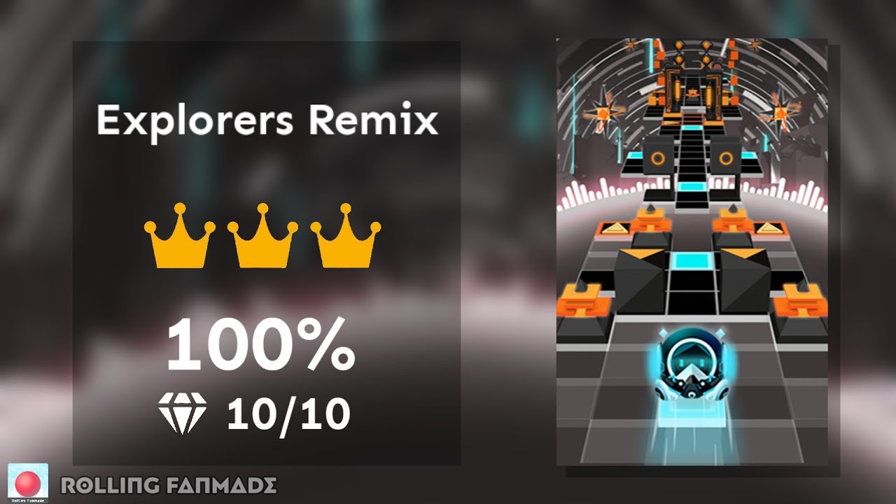 「Rolling Fanmade」Explorers Remix [★★★] | Rolling Sky Edit - YouTube