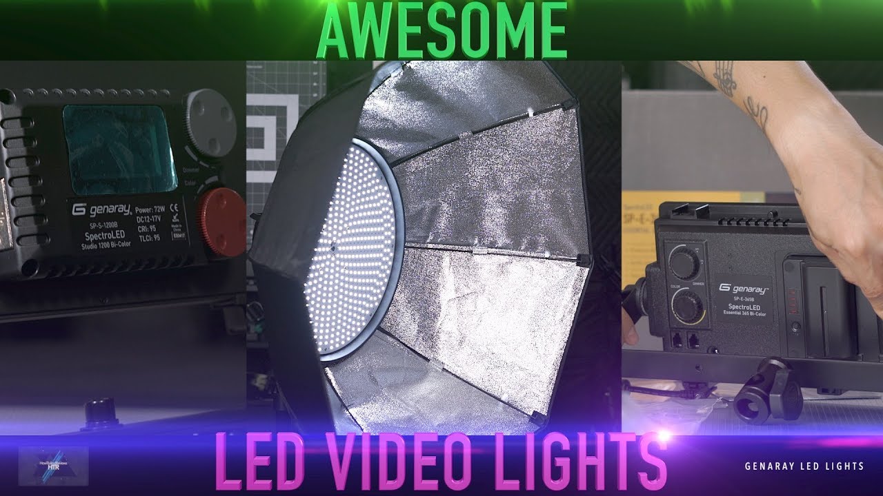 AWESOME LED Video Lights - Genaray | youtube | vlog | interview | kit ...