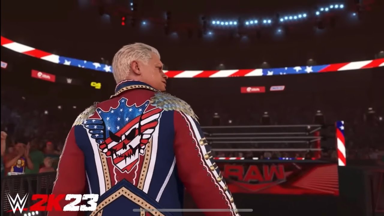 WWE 2K23 Cody Rhodes Full Entrance - YouTube