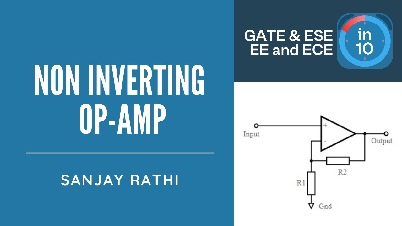 Non Inverting Op-amp | GATE & ESE Electrical, Electronics (EE, ECE ...