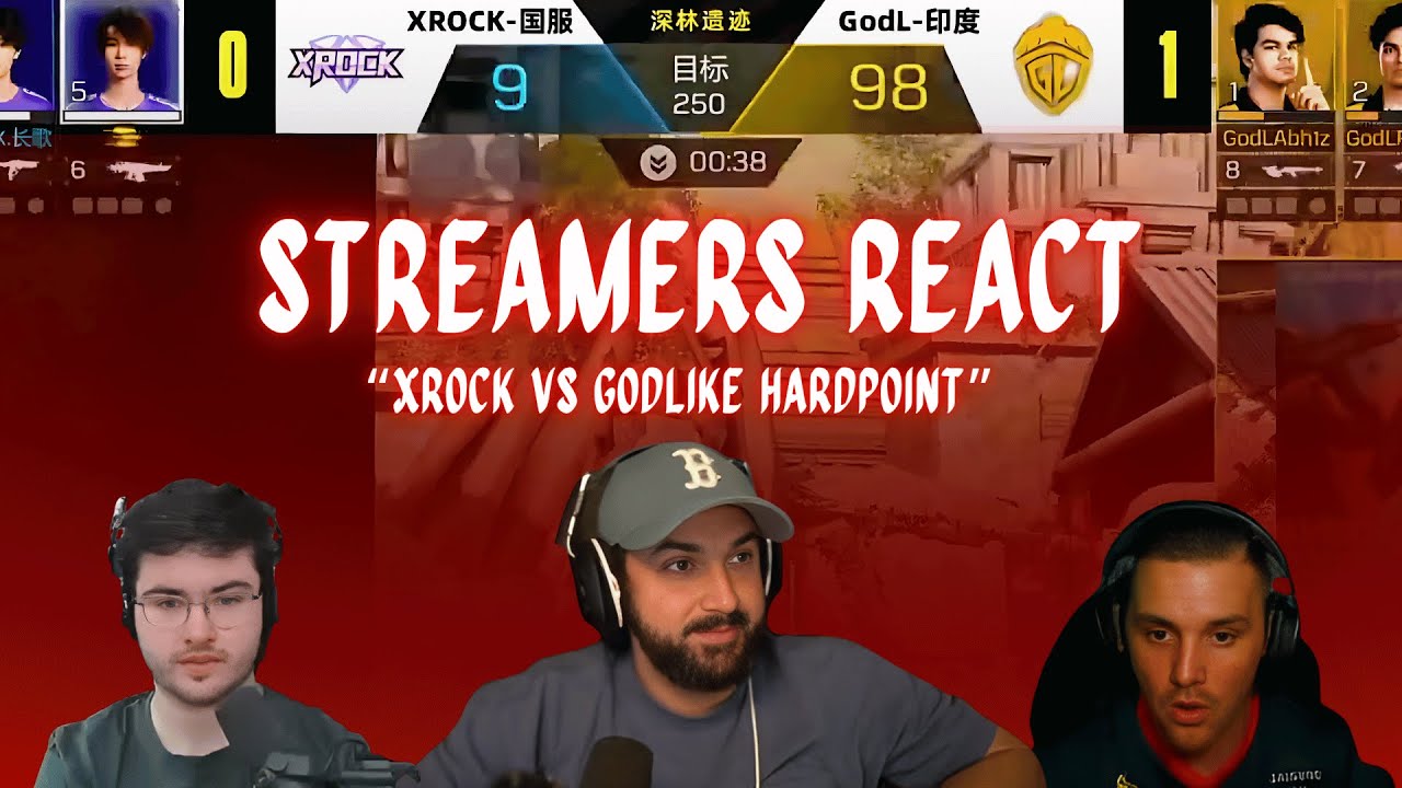 GODLIKE TAKES OVER HARDPOINT VS XROCK! | STREAMERS REACT | CODM MAJOR ...