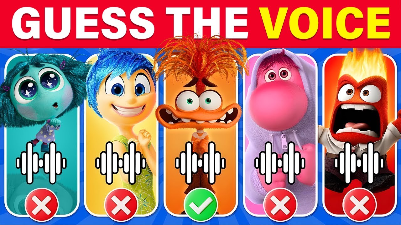 🔊 Guess The Voice! | Inside Out 2 Movie | Envy, Embarrassment, Anxiety ...
