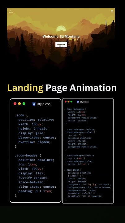 Landing Page Animation Css Coding Codehacker Softwaredeveloper Fypシ゚viral Pycoder Youtube