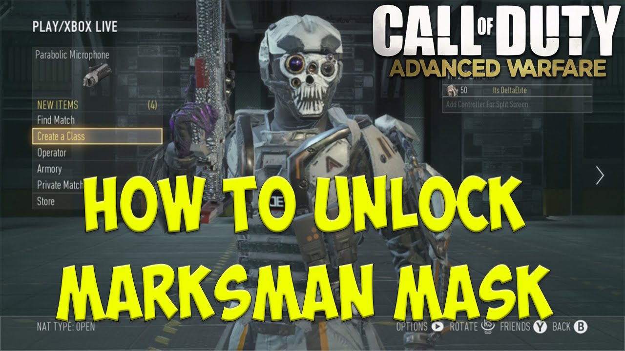 Call of Duty Advanced Warfare: How To Unlock "Marksman Mask" - "Sniper ...