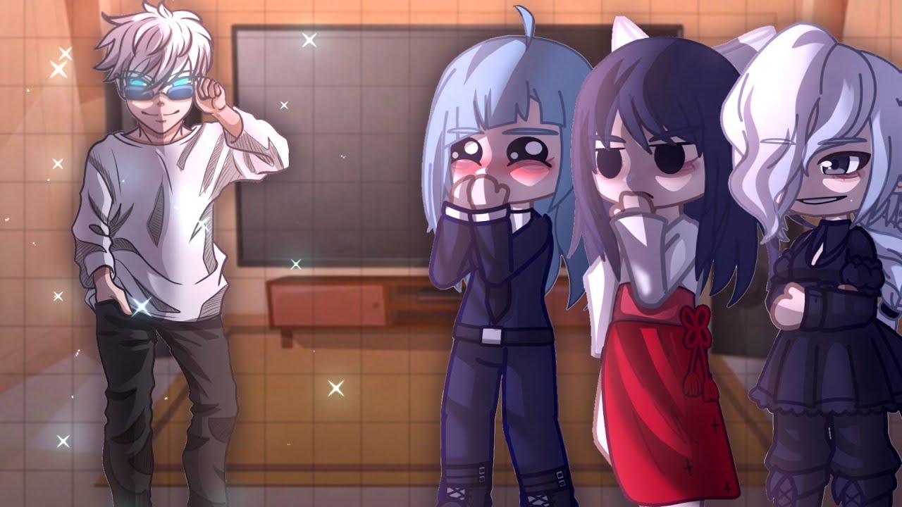 Jujutsu Kaisen Girls React To Gojo // Gacha React - YouTube