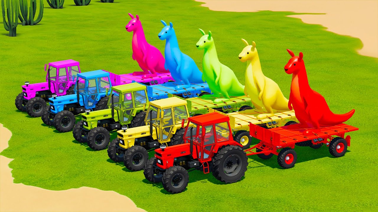 LOAD AND TRANSPORT GIANT KANGAROO WITH MINI FIAT TRACTORS - Farming ...