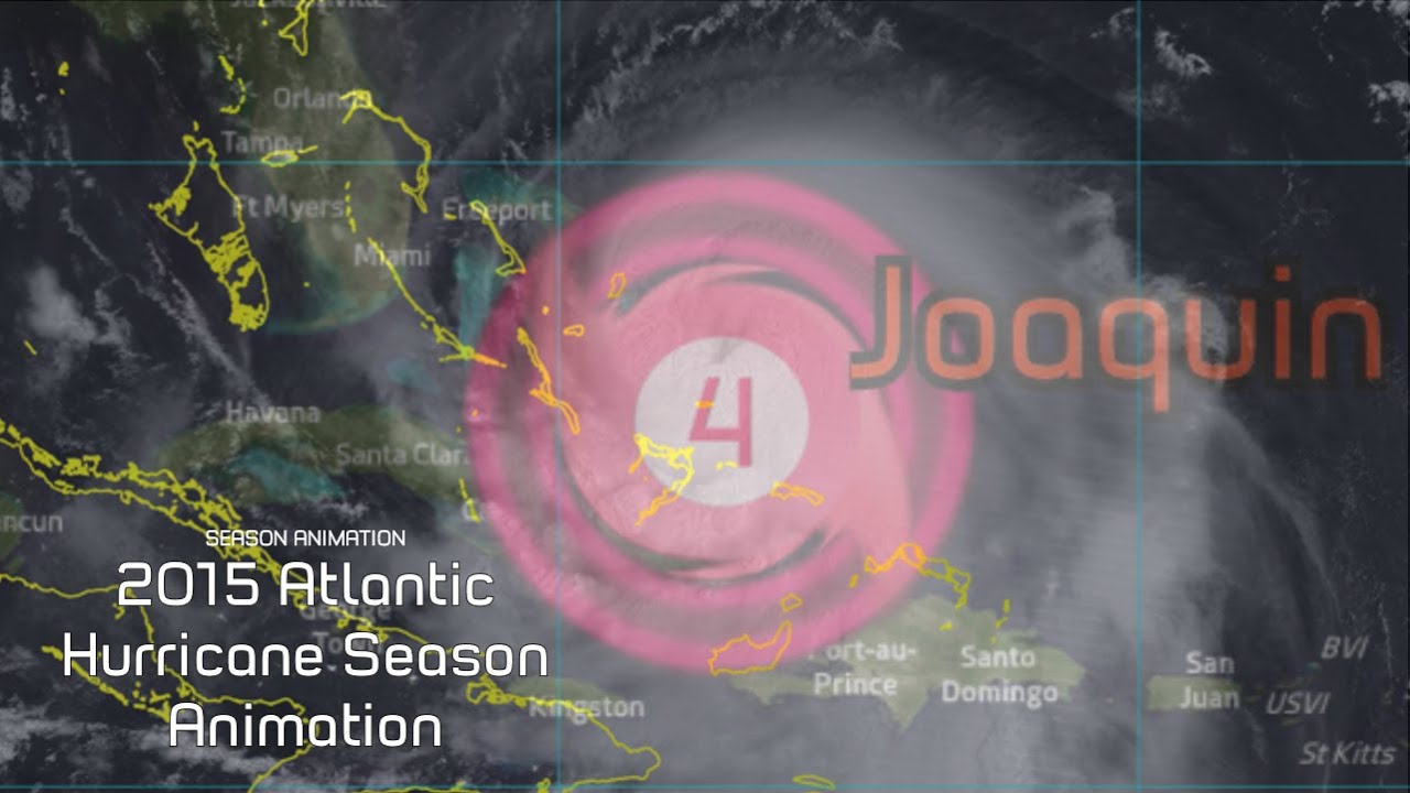 2015 Atlantic Hurricane Season Animation - YouTube