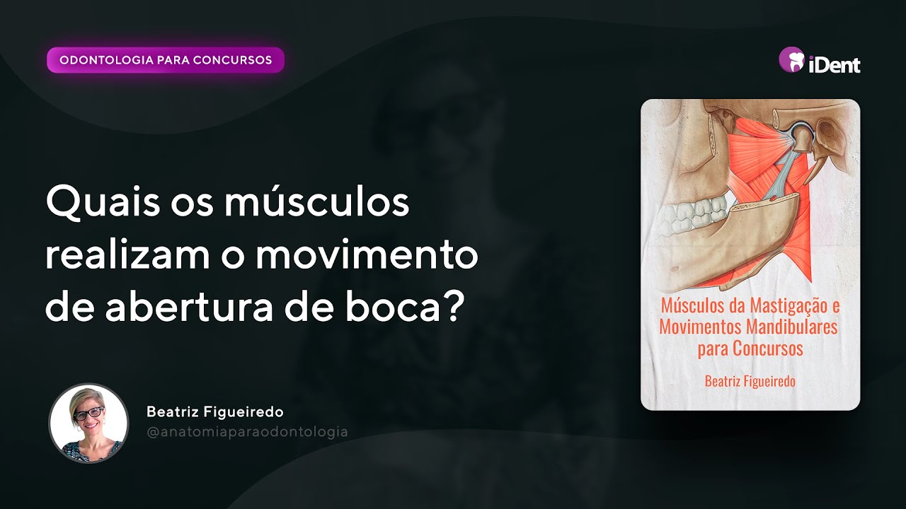 Quais os músculos realizam o movimento de abertura de boca? | Prof ...