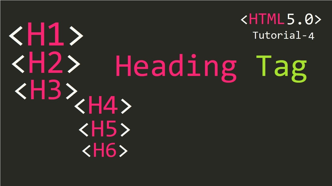 Heading Tag In HTML YouTube heading-tag-in-html-youtube