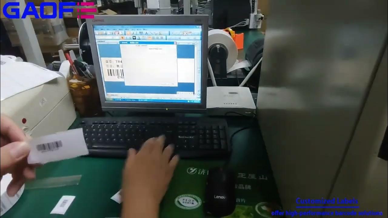Test Printing Barcode Content#label #customizedprinting #scanner - YouTube