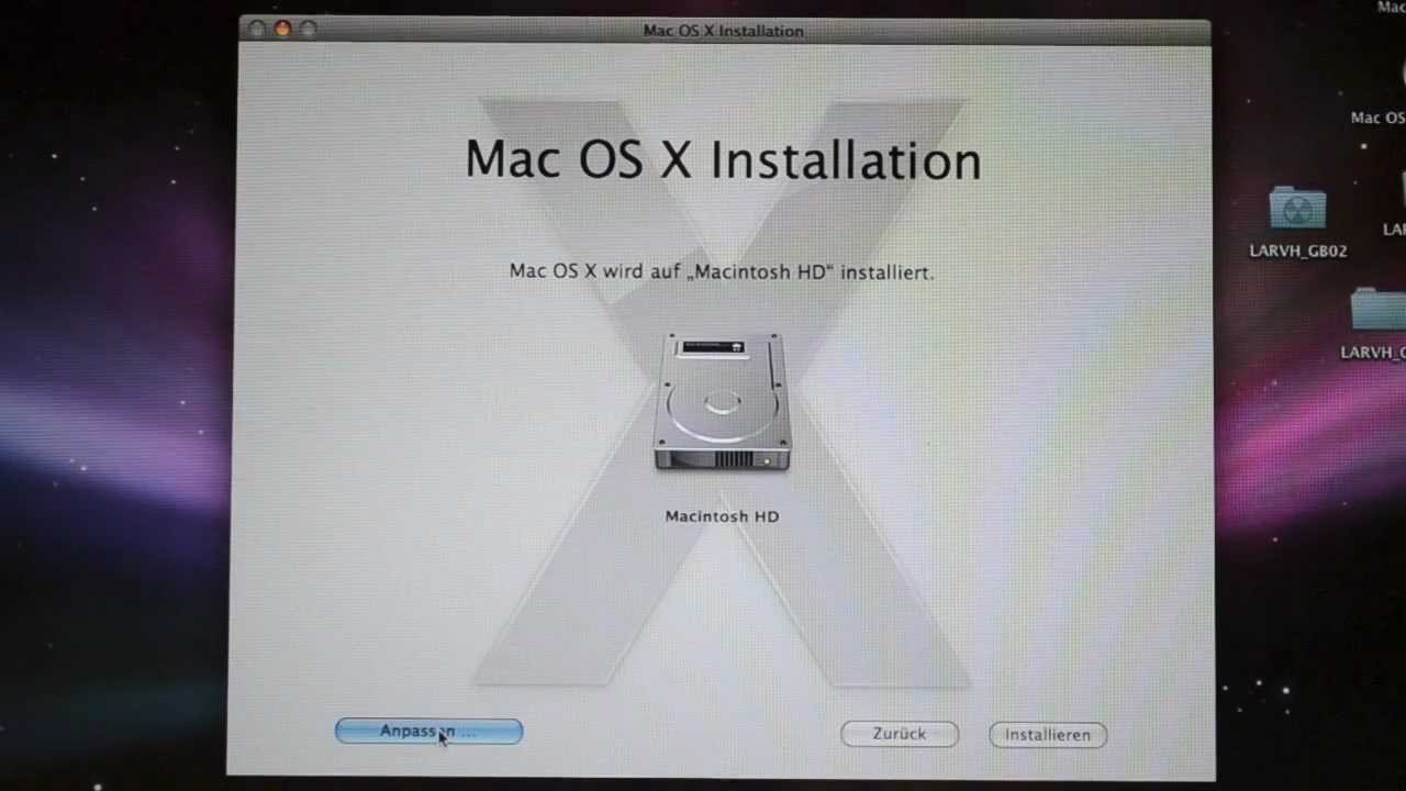 Installation - Max OS X Snow Leopard - YouTube